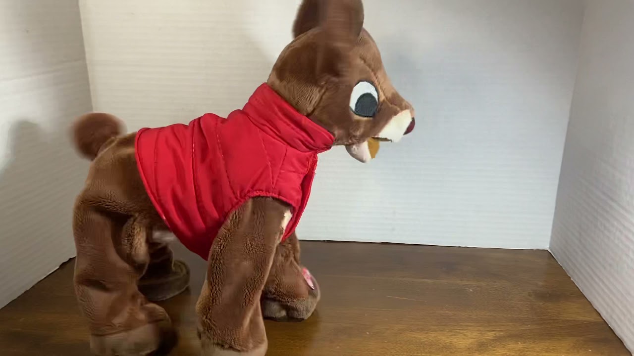 [SOLD] NWT Dandee RUDOLPH Reindeer Animated Singing Walking Light-Up ...