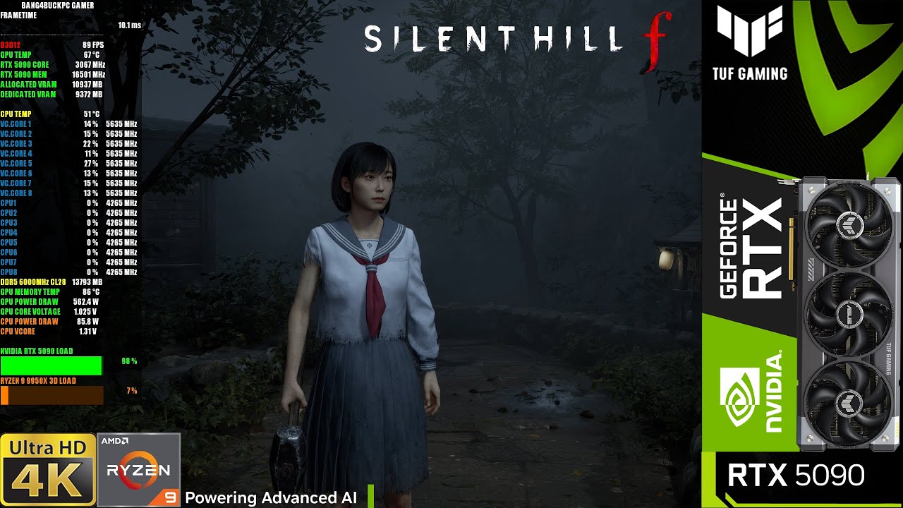 Silent Hill F, Epic Lumen, DLAA Native 4K | RTX 5090 | 9950X3D - YouTube