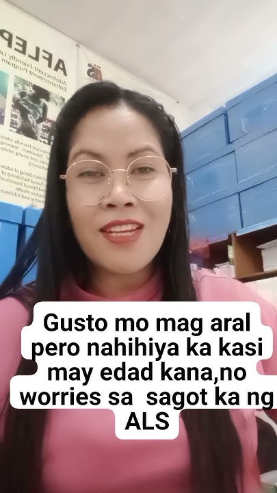 Kung gusto mo mag aral ng ALS panuorin mo ang video na ito! - YouTube