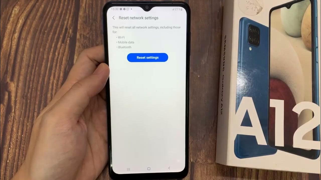 Samsung Galaxy A12: How to Reset Network Settings - Restore Network Settings - YouTube
