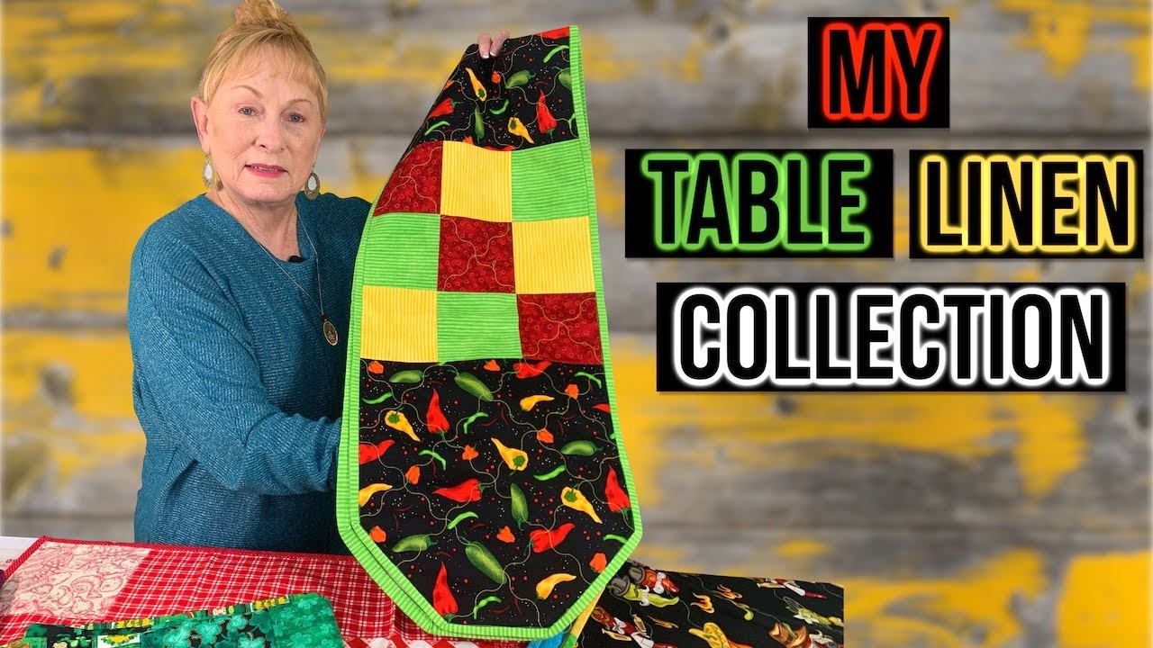 My Personal Table Linen Collection | The Sewing Room Channel - YouTube