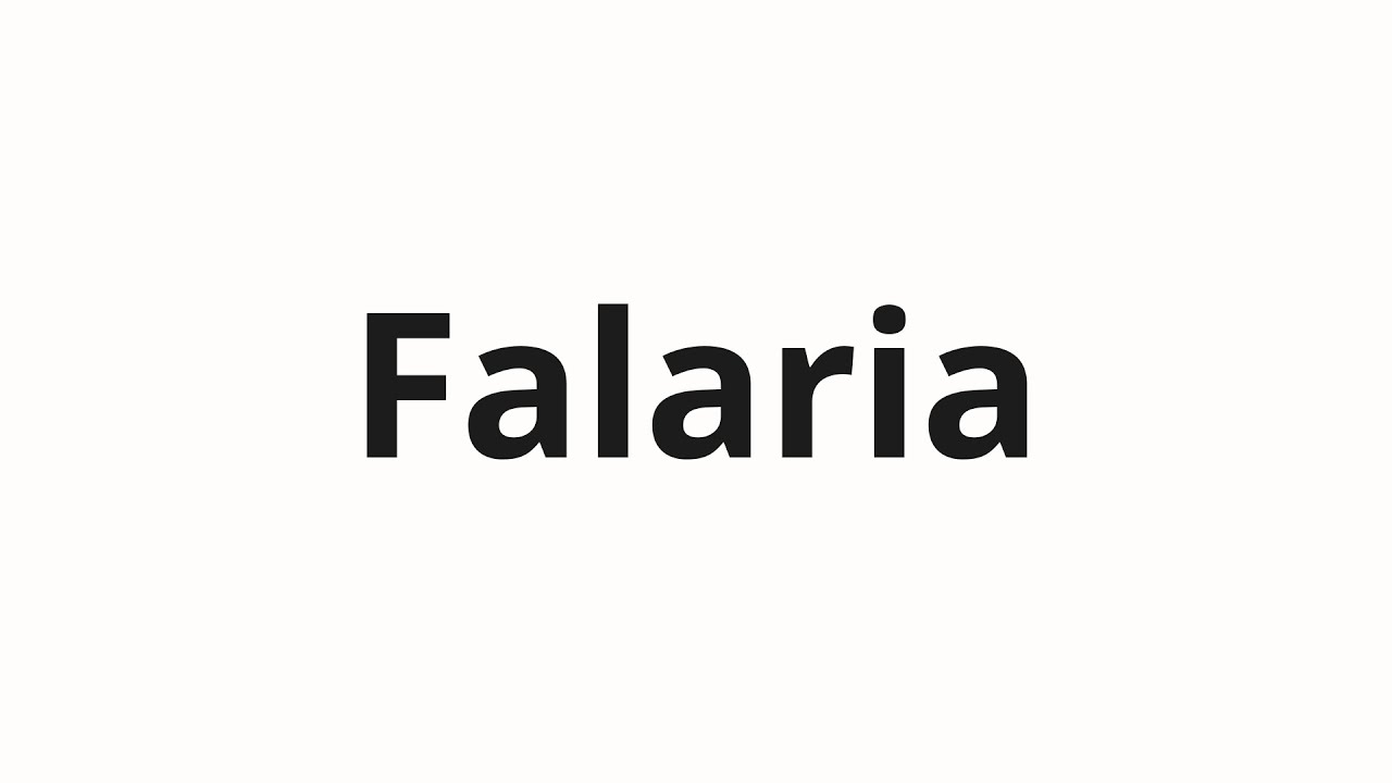 How to pronounce Falaria - YouTube