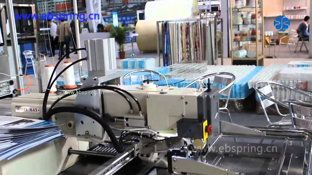 Automatic mattress label machine(operation/maintain) - YouTube
