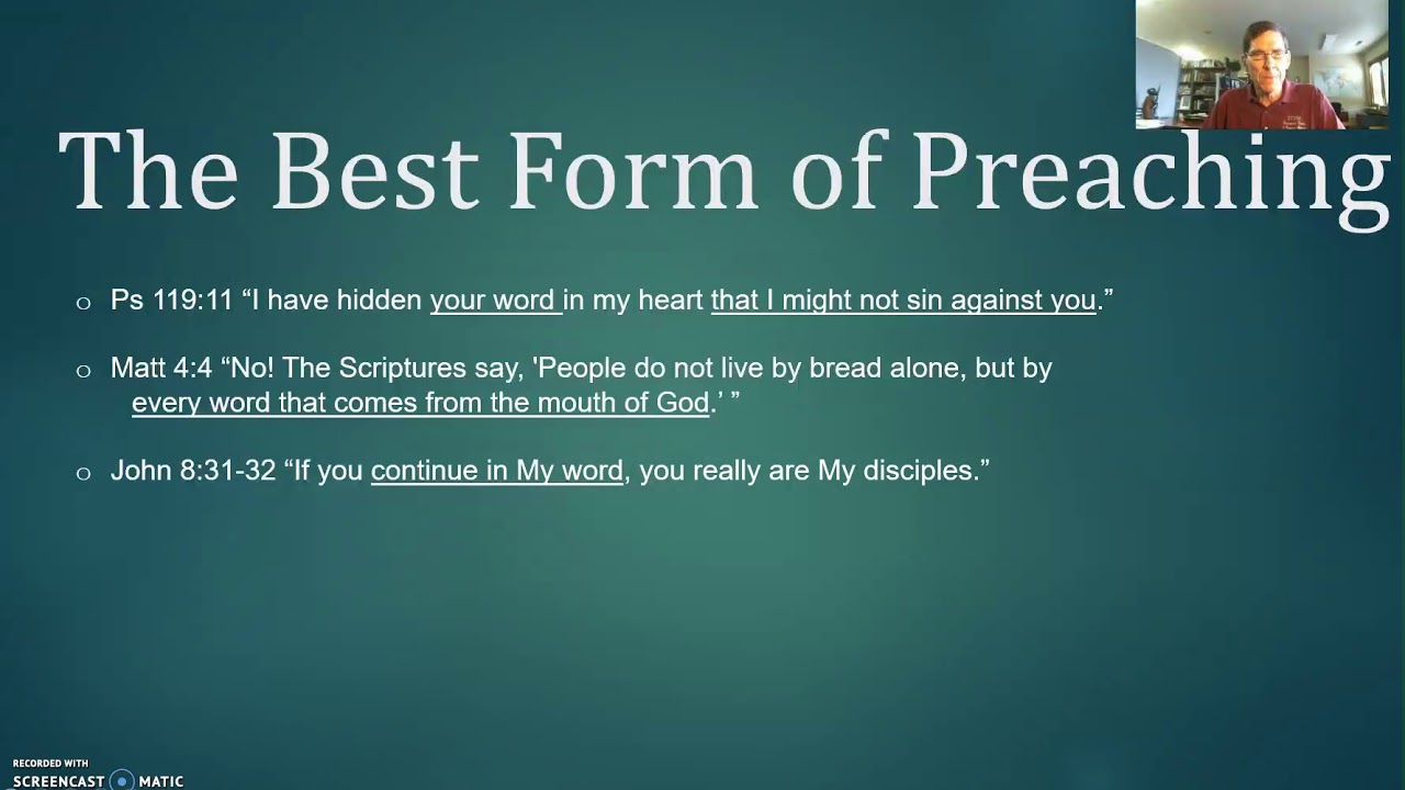 (4/5) The Best Form of Preaching - YouTube