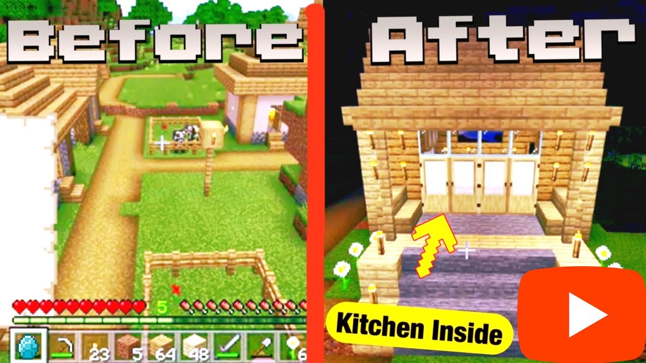 MINECRAFT GAMEPLAY - HOUSE BUILD IN SURVIVAL MODE ***TUTORIAL ...