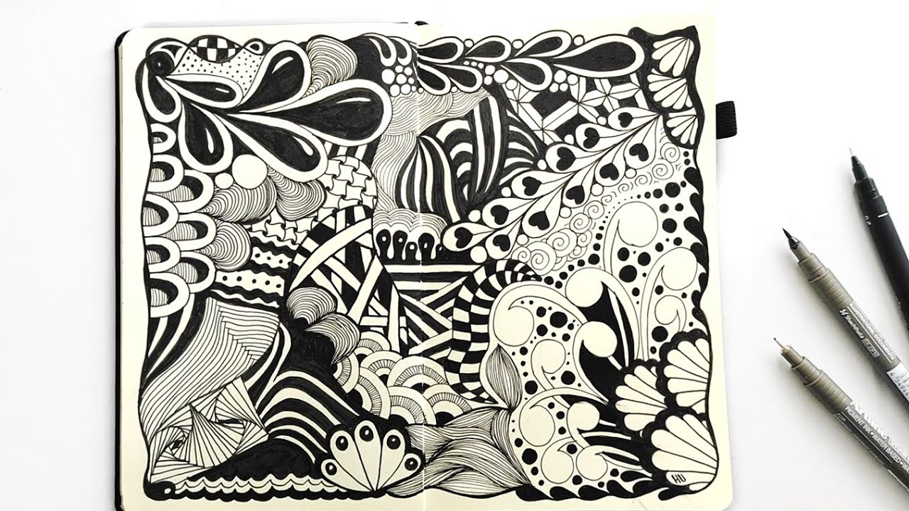 Zentangle art drawings step by step | abstract zentangle art ...