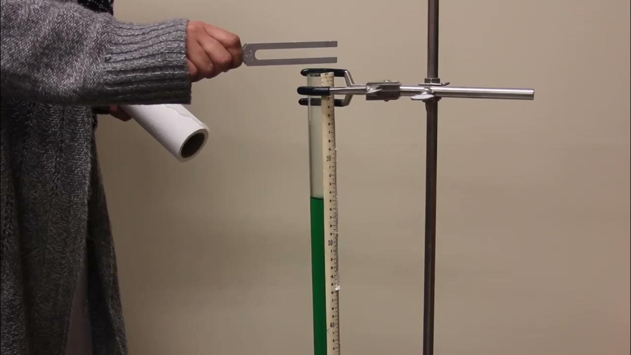 Lab - Find Speed of Sound lab with tuning fork, f = 523 Hz - YouTube