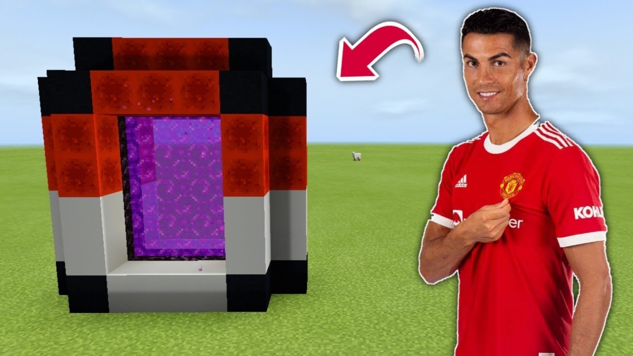 Membuat Portal CR7 Cristiano Ronaldo ~ MineCraft PE - YouTube