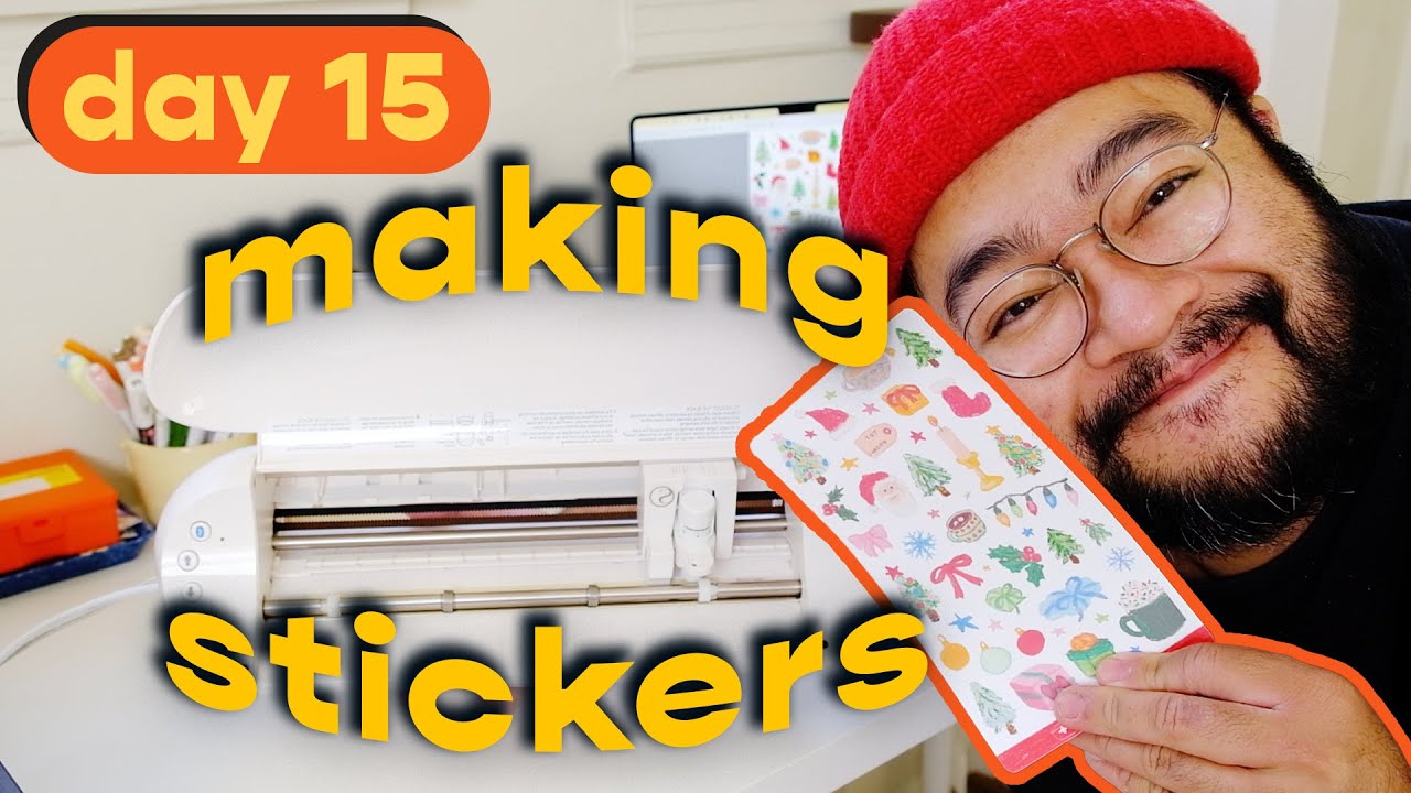 How I Make My Own Stickers at Home 🖨️ December Daily Day 16 - YouTube