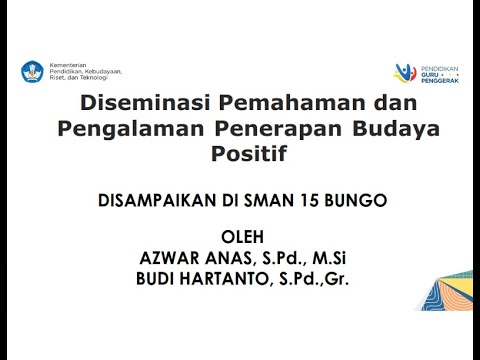 Aksi Nyata Modul 1 4 Budaya Positif Budi Hartanto 1 - YouTube