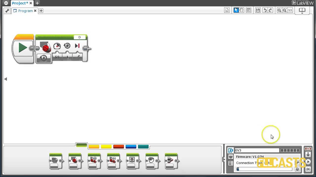 Ev3 Basics Course Programming Motor From Ev3 G On The Computer Part 4 2607