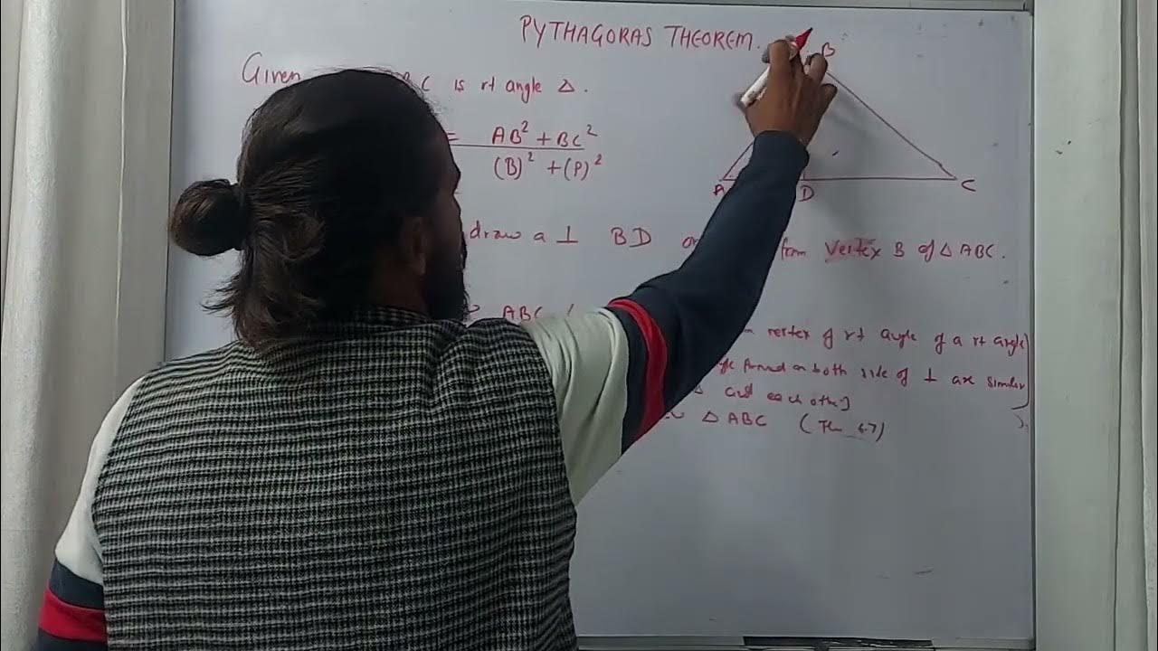 Pythagoras theorem proof class 10th maths#himachal - YouTube