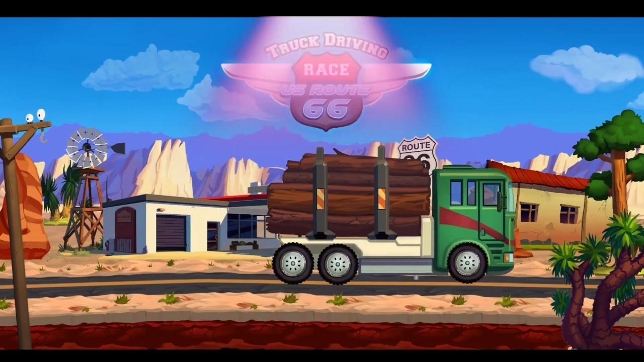 Truck Driving Race - U.S. Route 66 game teaser 🚚 - YouTube