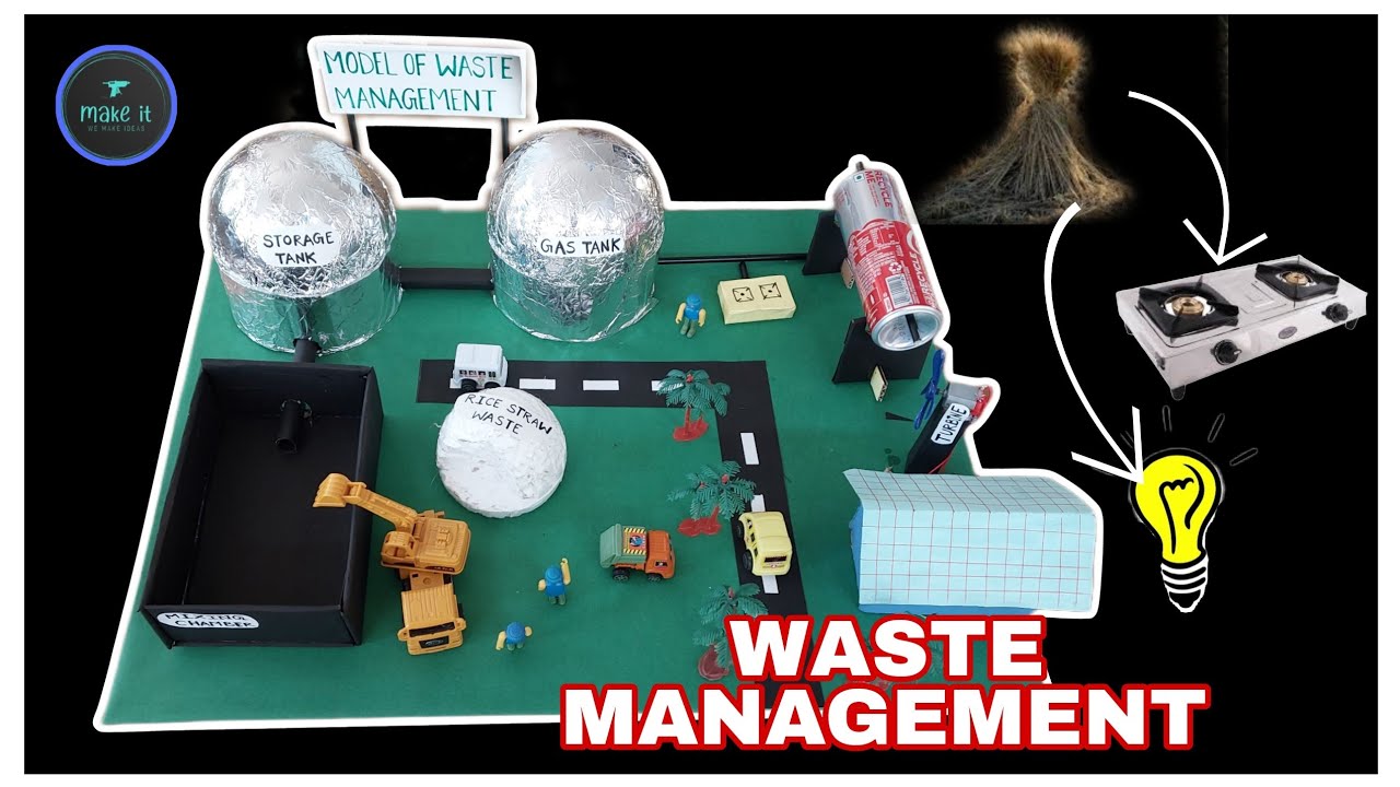 Waste management Working model - YouTube