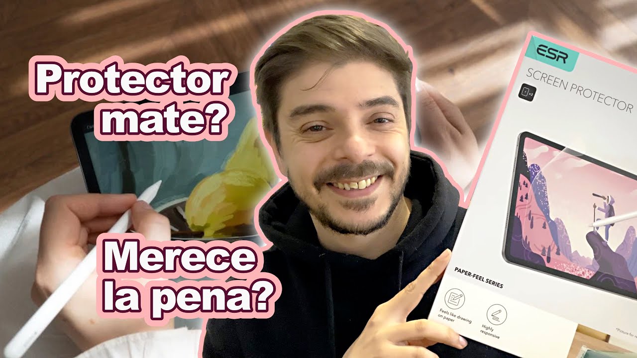 ¿El Mejor Protector Mate para Dibujar en iPad? Unboxing y Review ESR ...