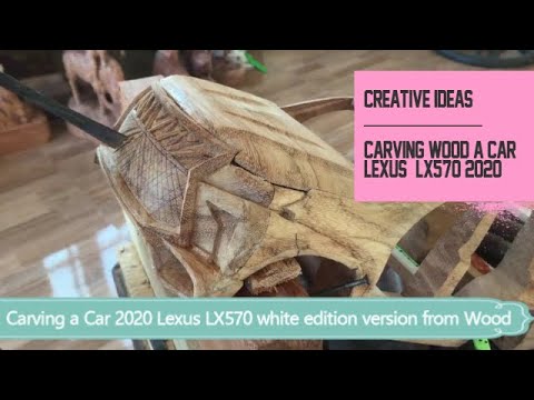 Easy WOOD CARVING LEXUS LX570 2020 - Cool WOODWORKING ART ideas - YouTube