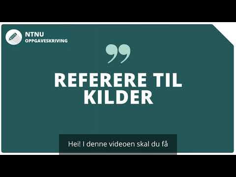 Referere til kilder - YouTube