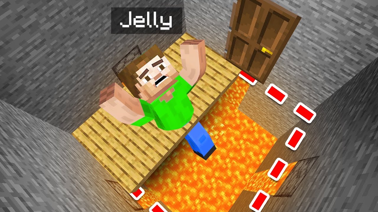 REVERSE TROLLING Jelly With INVISIBLE BLOCKS! (Minecraft) - YouTube