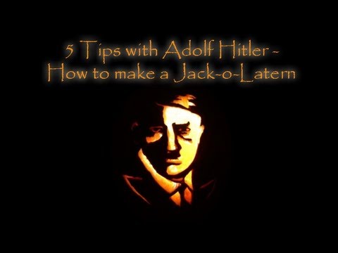 5 Tips with Adolf Hitler - How to make a Jack-o-Lantern - YouTube