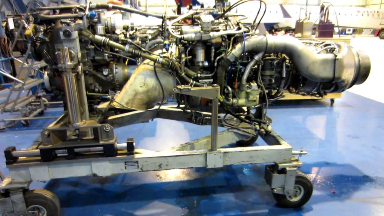 GE ct7 engine (saab 340) up close - YouTube