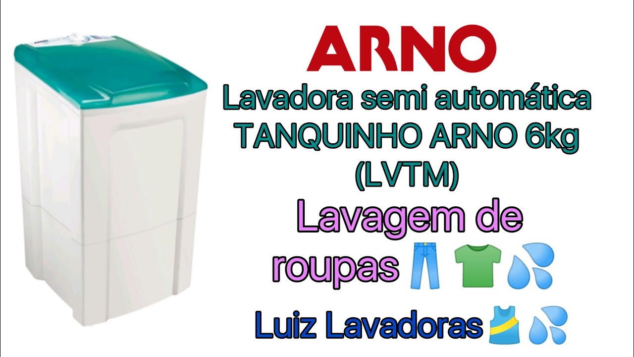 Tanquinho Arno Lavette Maxx 6kg (LVTM) #Arno - YouTube