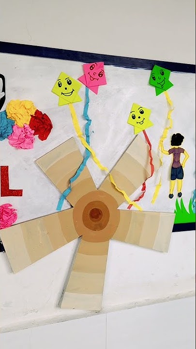 Soft Board Decoration Ideas ||For Uttarayan||For School - YouTube