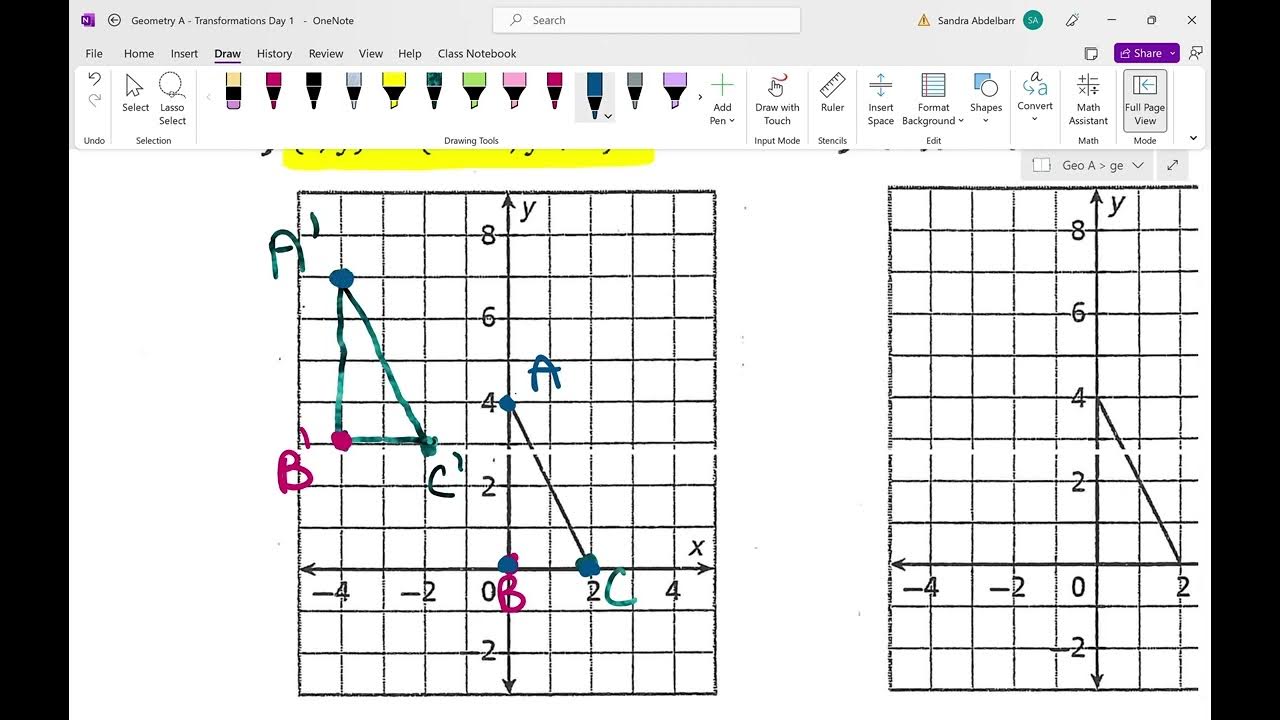 Geometry A Transformations Day 1 Transformations, Rigid Motions ...