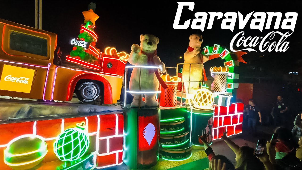 DESFILE CARAVANA Coca-Cola 2024 🎅🏻 | DESFILE NAVIDEÑO Con CARROS ...