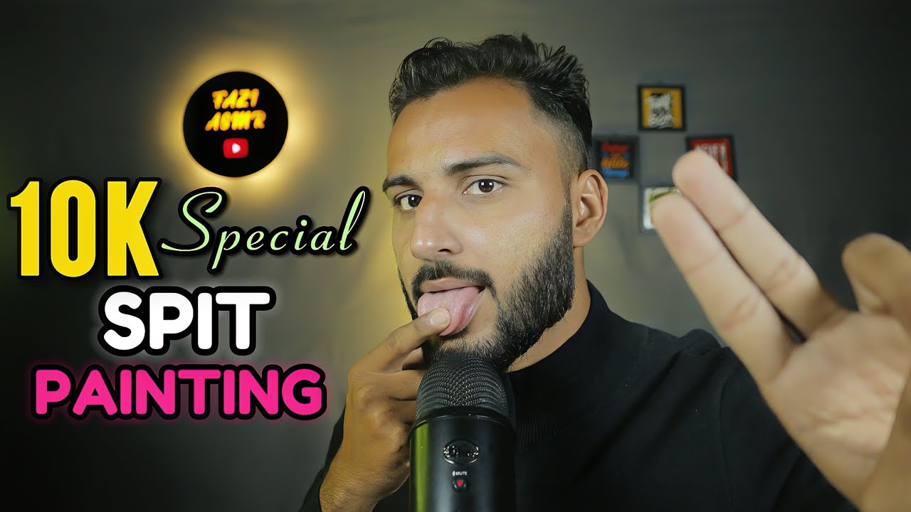 Asmr Spit Painting Special 10K - YouTube