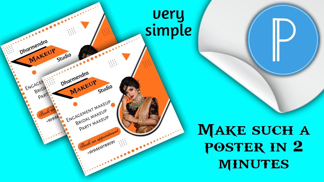 how to make poster design/ banner kese banaye/hao to make poster/edit ...