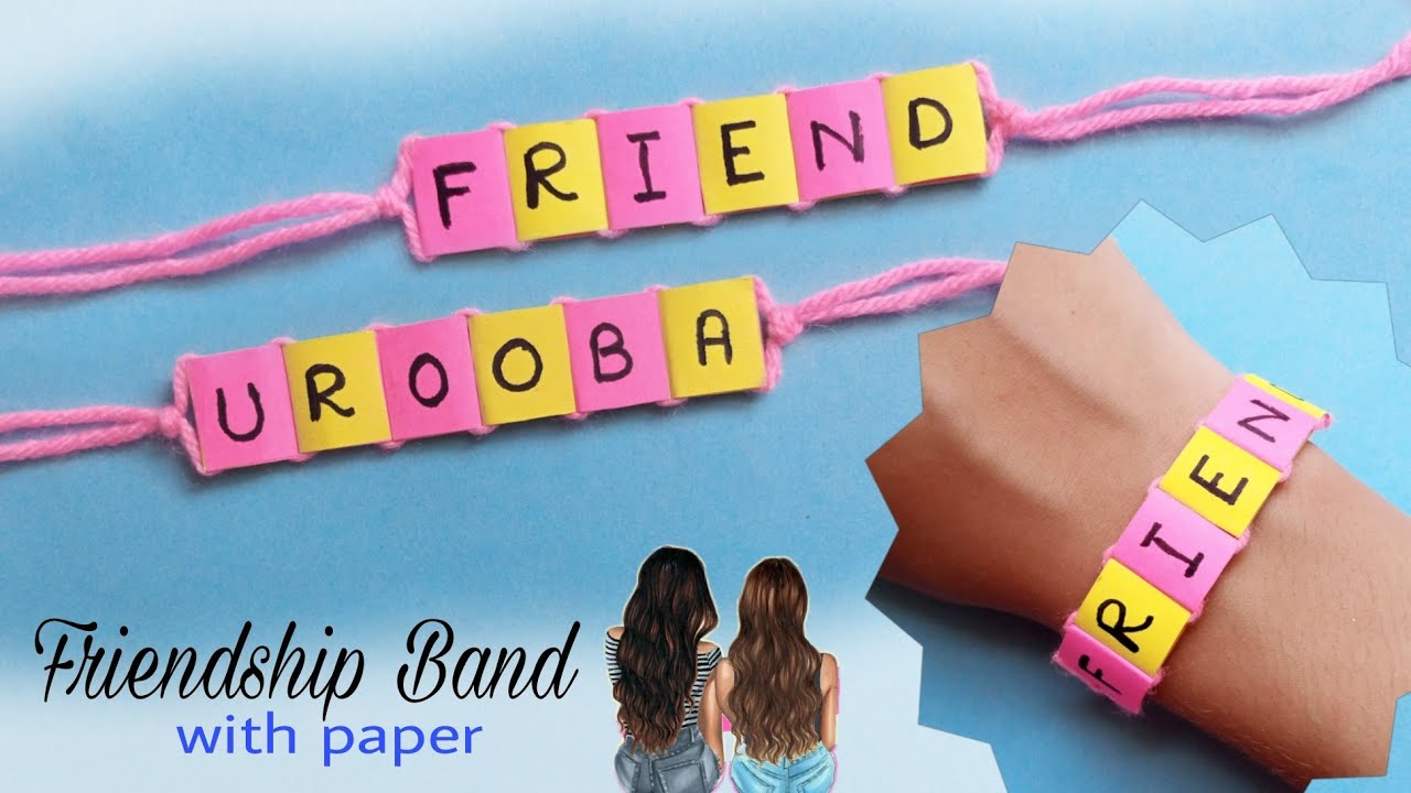How to make Friendship Band at home | DIY Gift for best friend | DIY ...