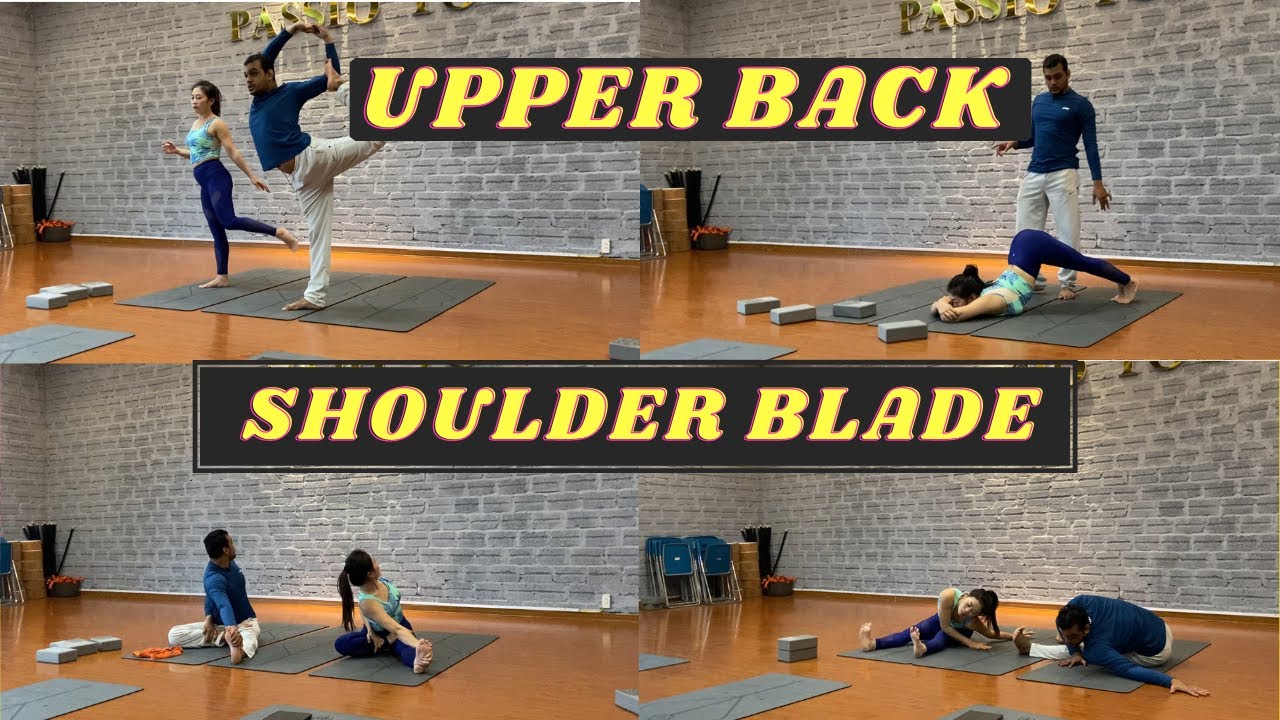 #1 Hours Full Shoulder Blade And Upper Back Stretch Yoga Sequence ...