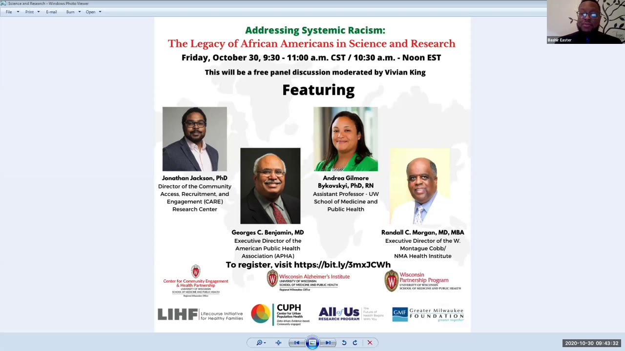 Addressing Systemic Racism: The Legacy of African Americans in Science ...