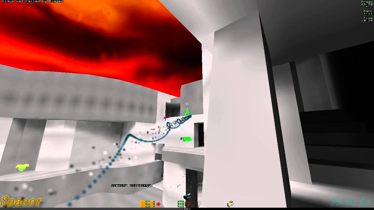 Quake 2 Deathmatch map q2rdm13 Quake2Kult by Jalisk0 25.10.2014 - YouTube