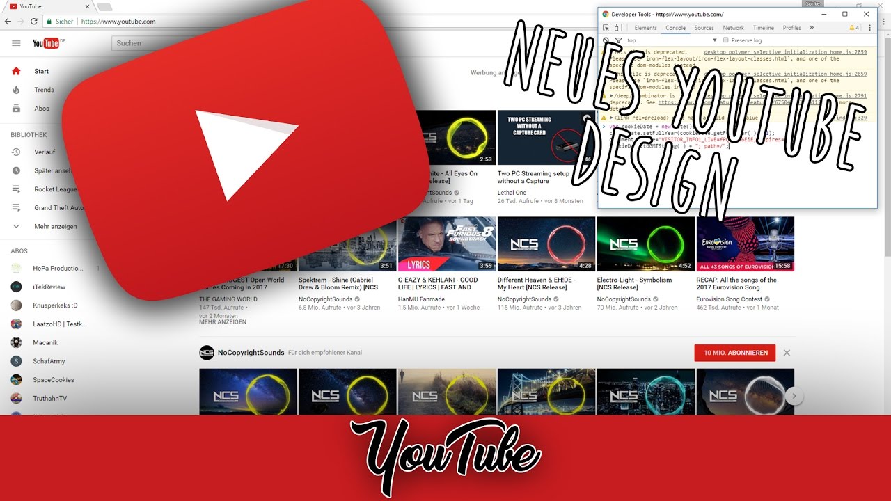 Das neue YouTube Design mit neue Features! [PC/Mac] | YouTube - YouTube