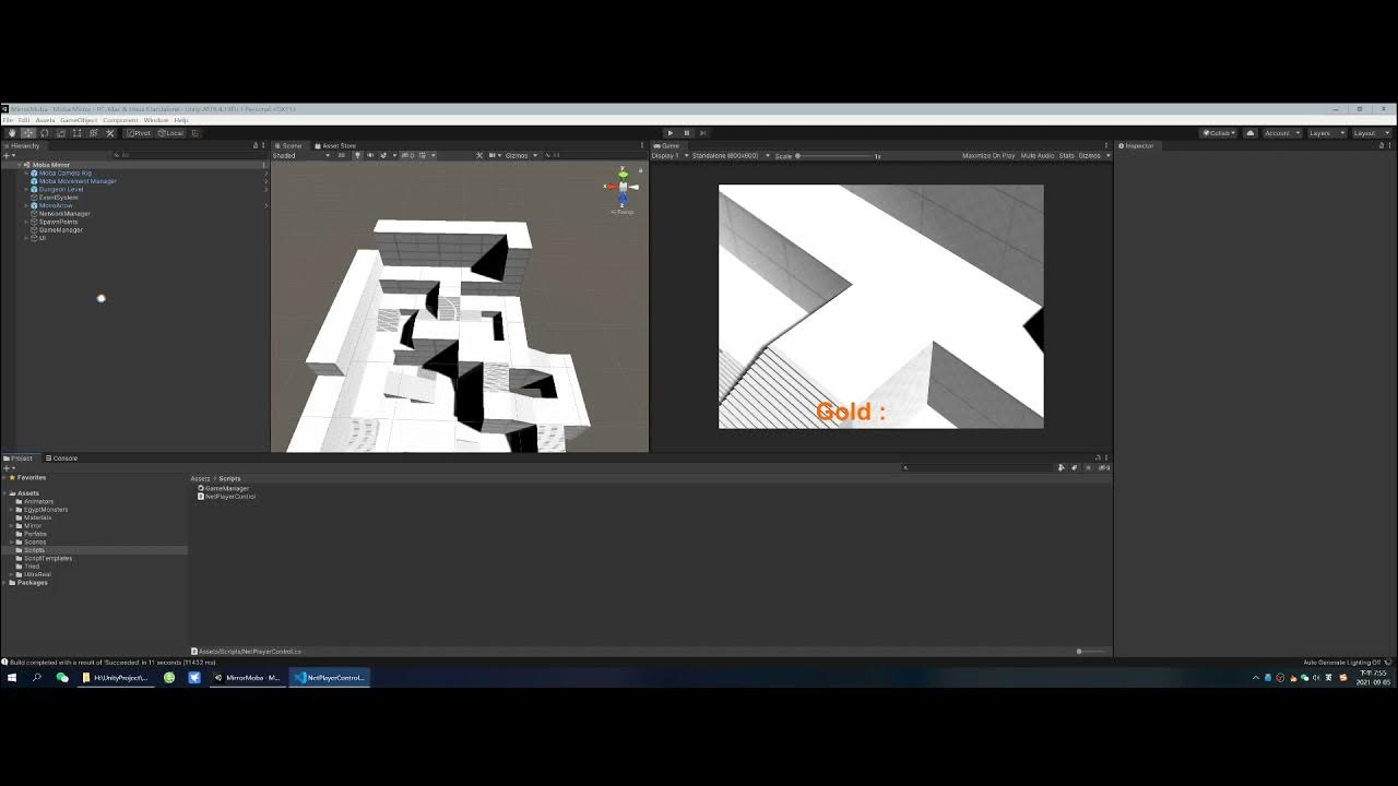So easy!! Unity + Mirror MOBA game development 04 远程通信[Command] [ClientRpc] [TargetRpc] - YouTube