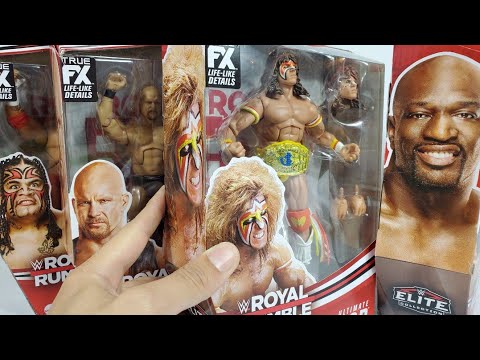 WWE ROYAL RUMBLE 2021 EXCLUSIVE FULL SET ACTION FIGURE UNBOXING REVIEW ...