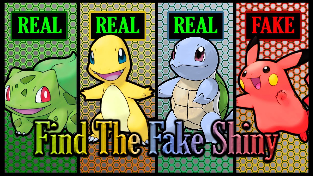Find The FAKE Shiny (QUIZ) | Pokémon - YouTube