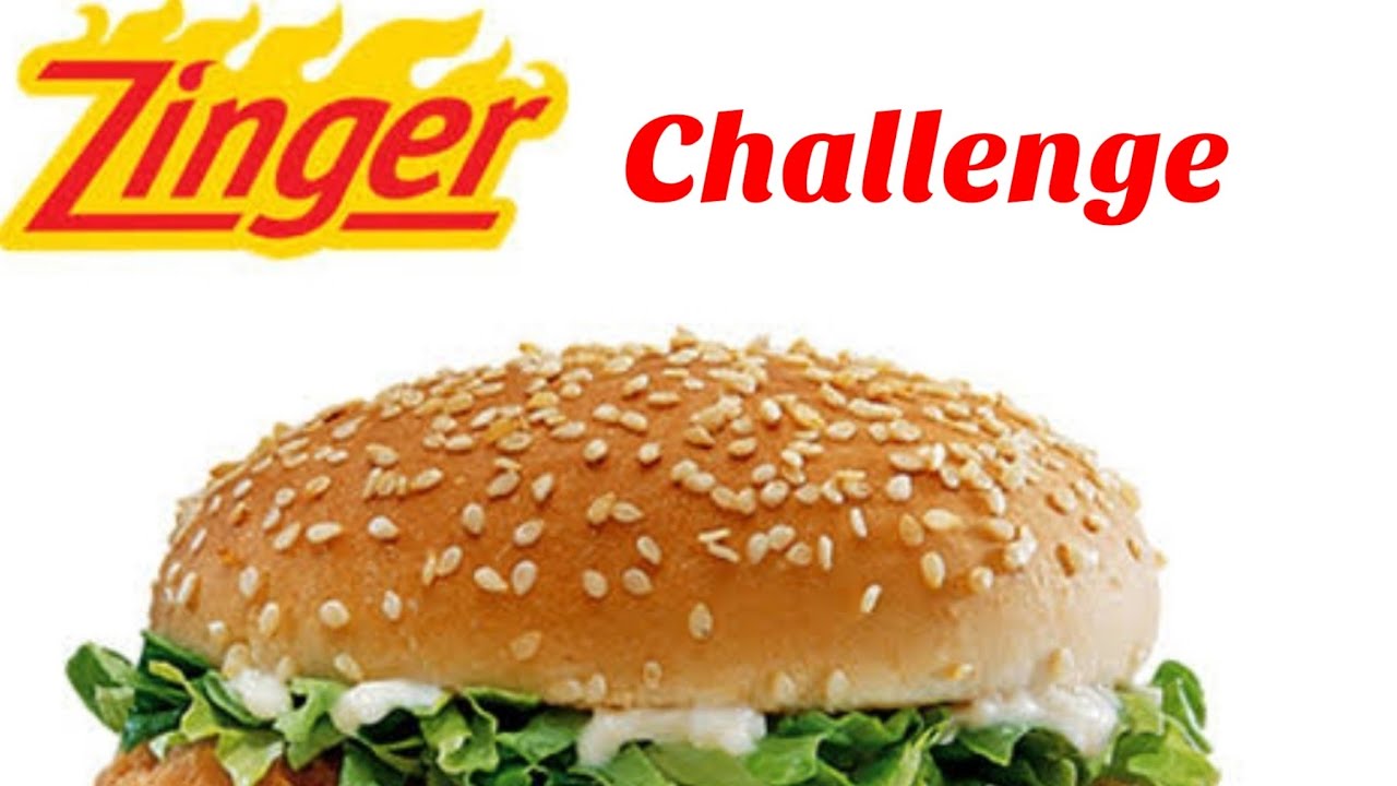Zinger Burger Challenge #Burger #foodvlog #pakistan - YouTube