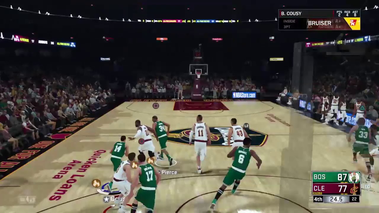 All-Time Boston Celtics vs All-Time Cleveland Cavaliers - YouTube