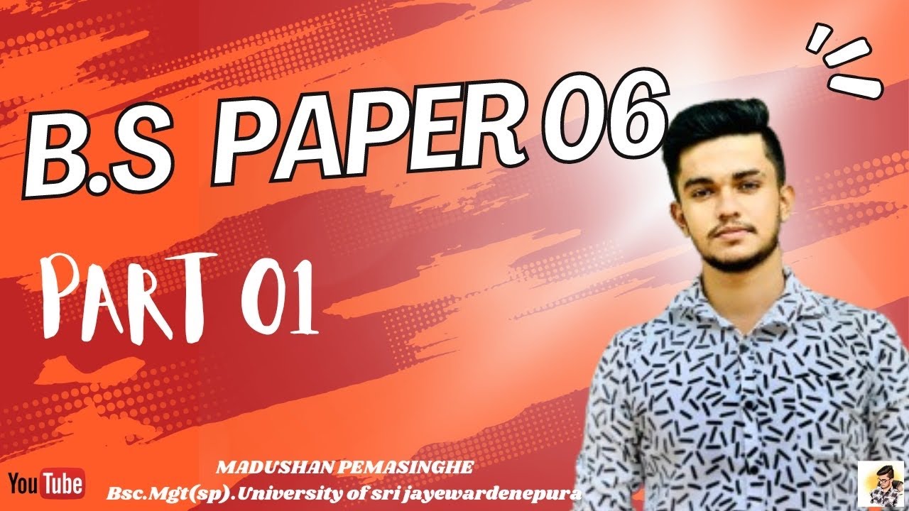 Bs paper class paper 6 part 1 - YouTube