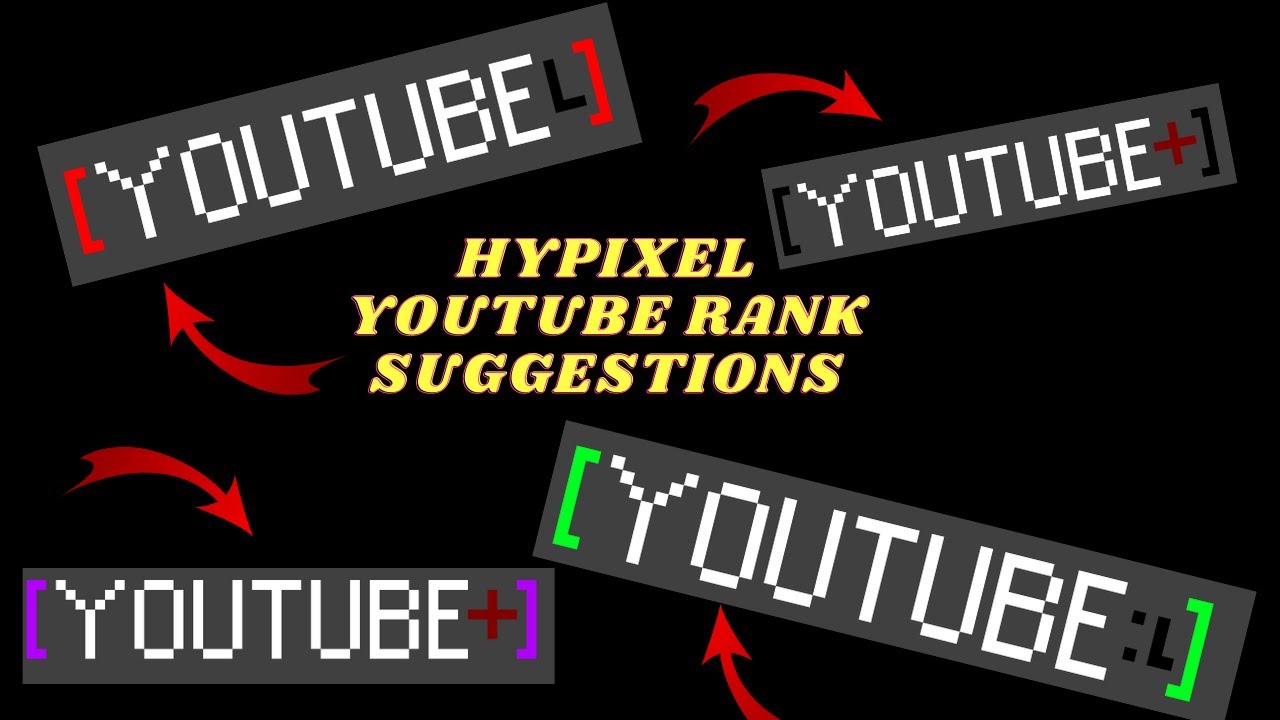 Hypixel Youtube rank suggestions - YouTube