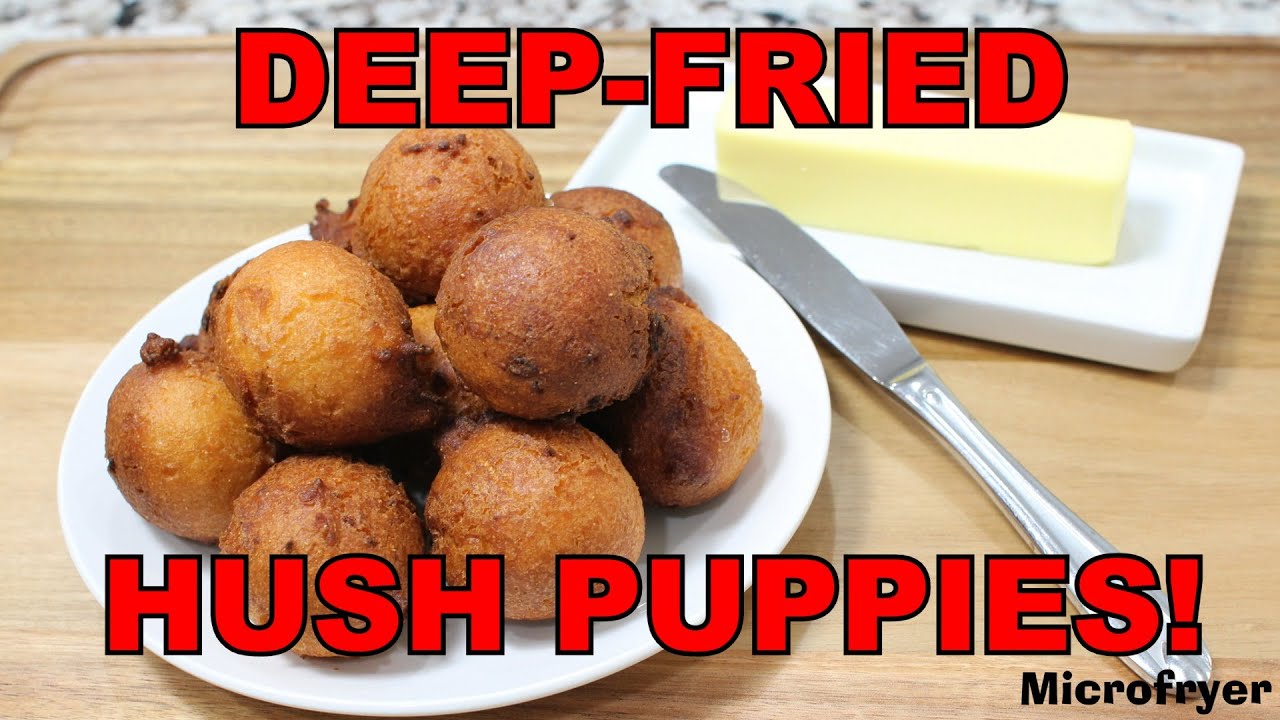 Hush Puppies Deep Fried In Just 1 Cup of Oil - Microfryer - YouTube