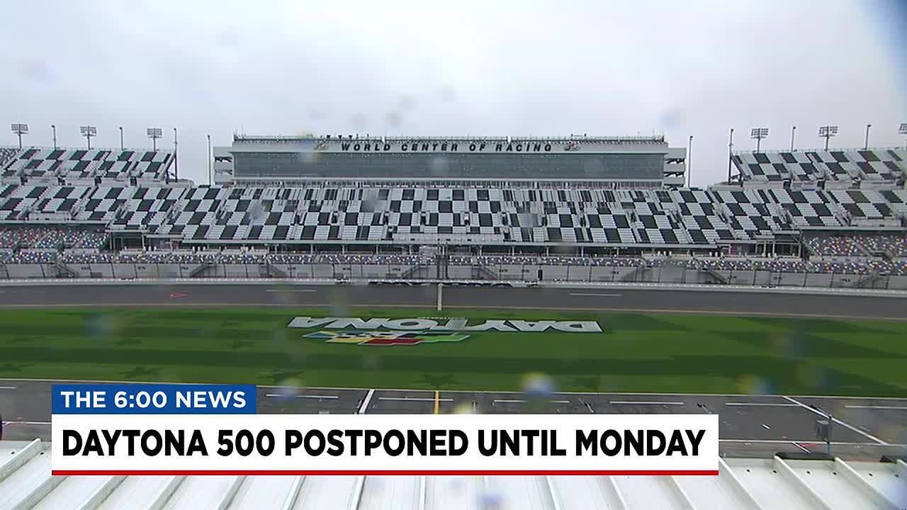 Daytona 500 Postponed Until Monday Due To Rain YouTube daytona-500-postponed-until-monday-due-to-rain-youtube