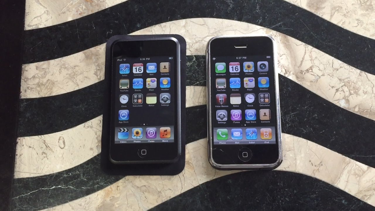 Comparing the iPhone 2G and iPod Touch 1st Generation - YouTube