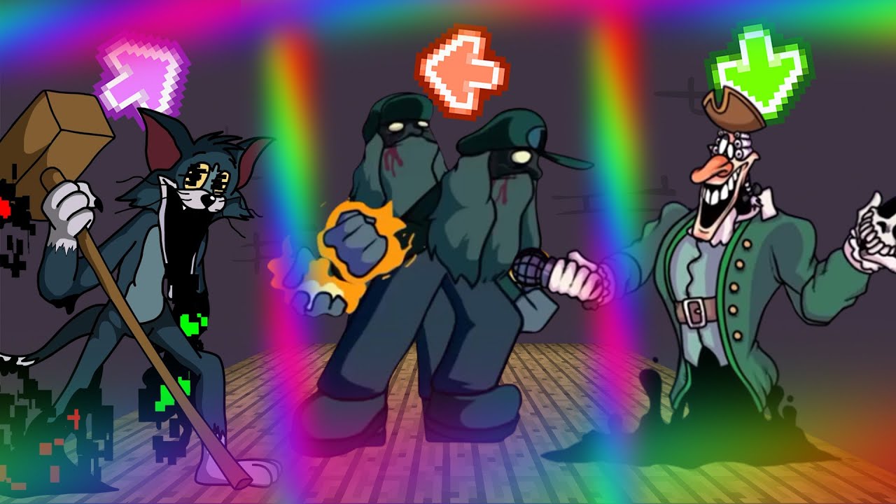 FNF Character Test DR LIVESEY VS TOM VS LUIGI DARK | NOOB VS PRO VS ...