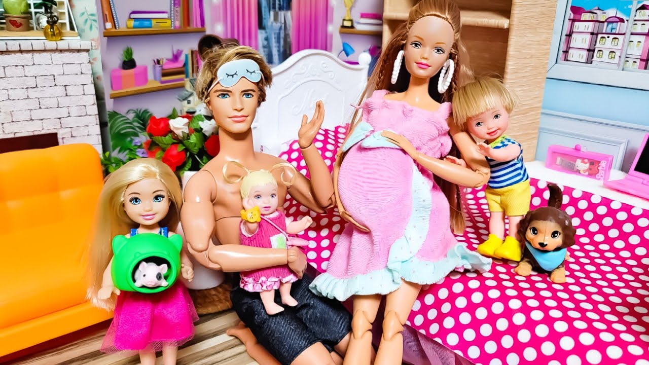 NewBorn Big Baby!👶😱 Barbie & Ken Doll Happy Family Funny Story 🤣👨‍👩‍👧‍👦 ...