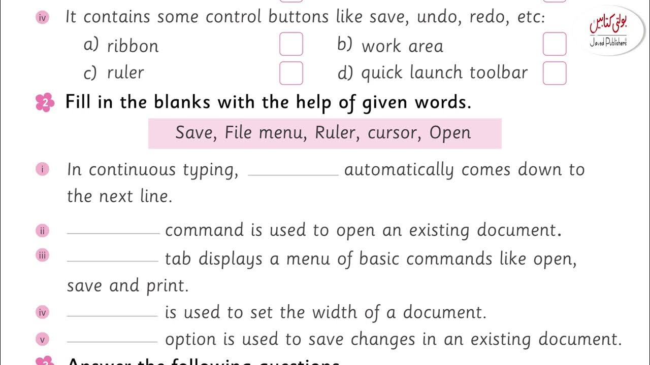 "Introduction to WordPad Exercise: Let's Get Writing! | Chapter 4 | Grade 2 - YouTube