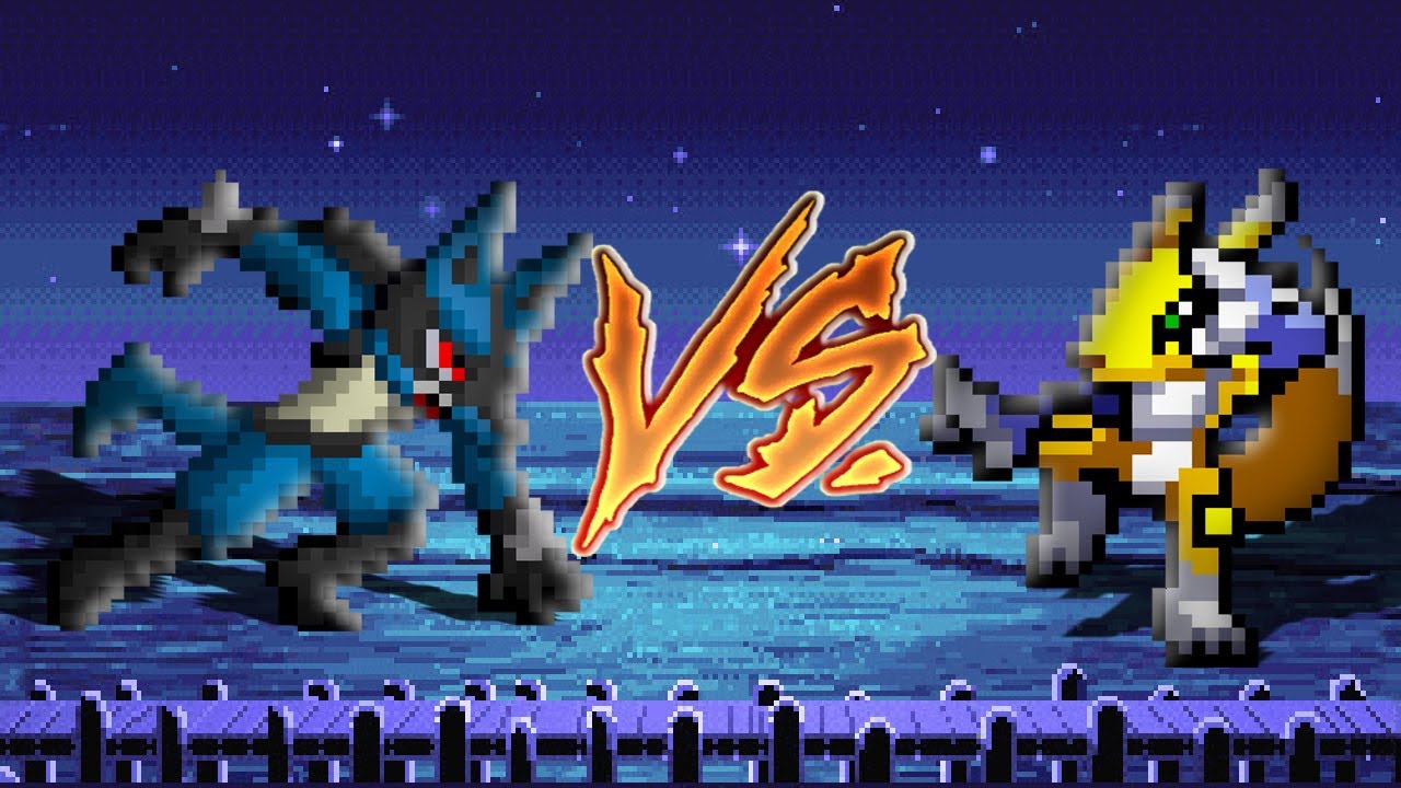 [Sprite Battle] - Lucario VS Renamon - YouTube