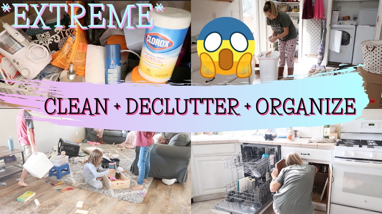 *MessY HousE* EXTREME DECLUTTER + CLEAN WITH ME || ORGANIZING MY HOME ...